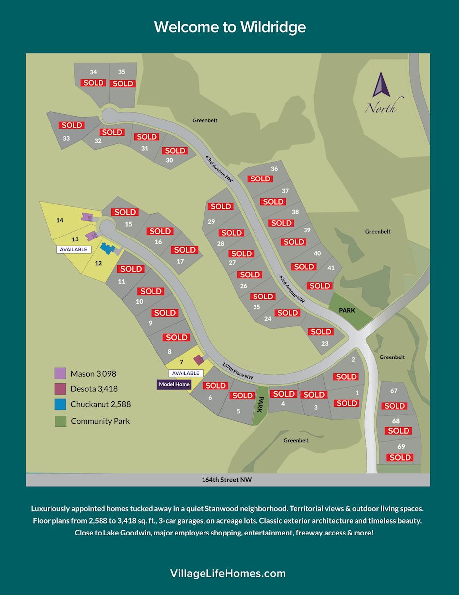 Wildridge Plat Map Floor Plan Wildridge Community Stanwood Lake Goodwin